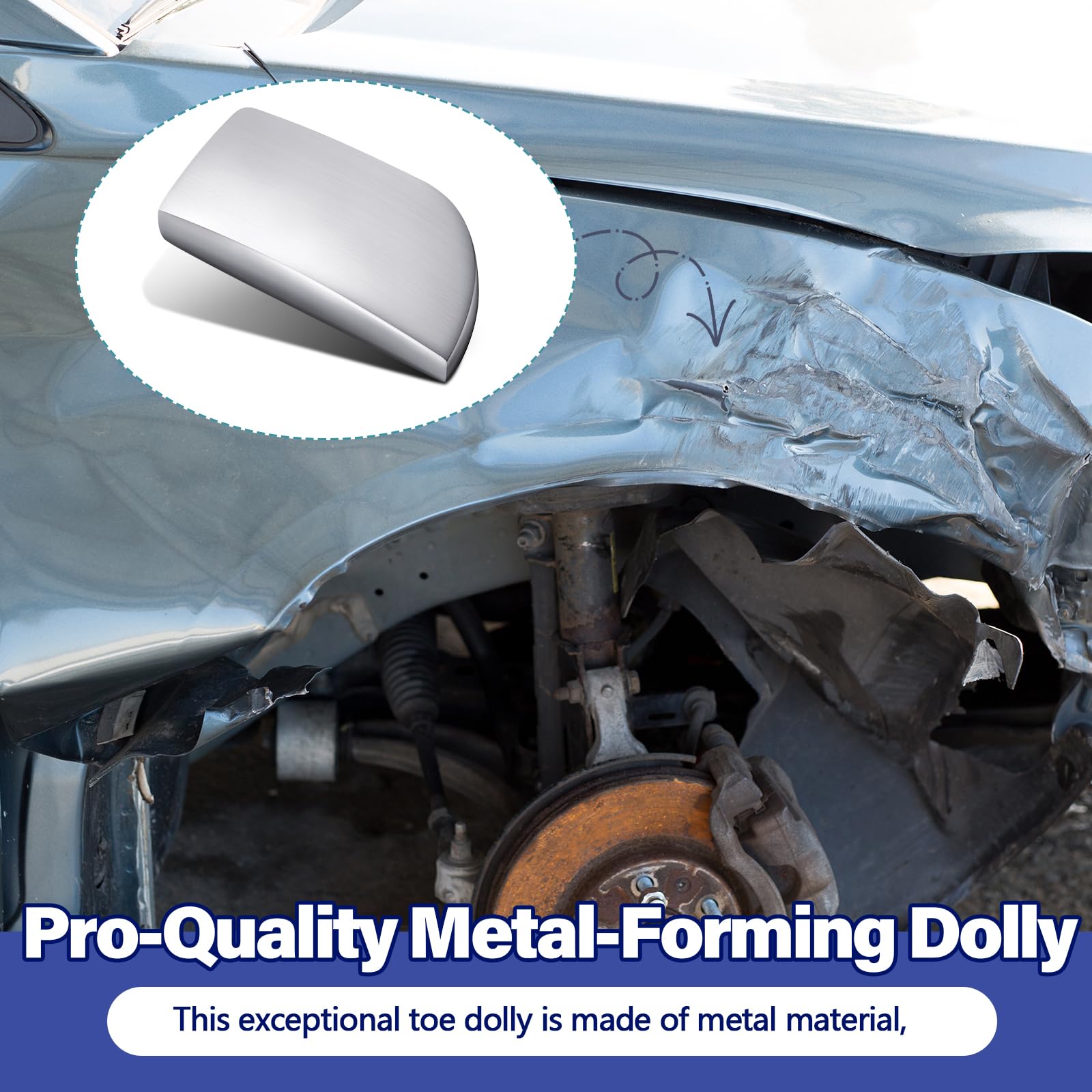 Zonon Autobody Dent Repair Toe Dolly Heat Raw Materials Treated Dolly Auto Body Dolly Metal Dolly Auto Body Repair Tools