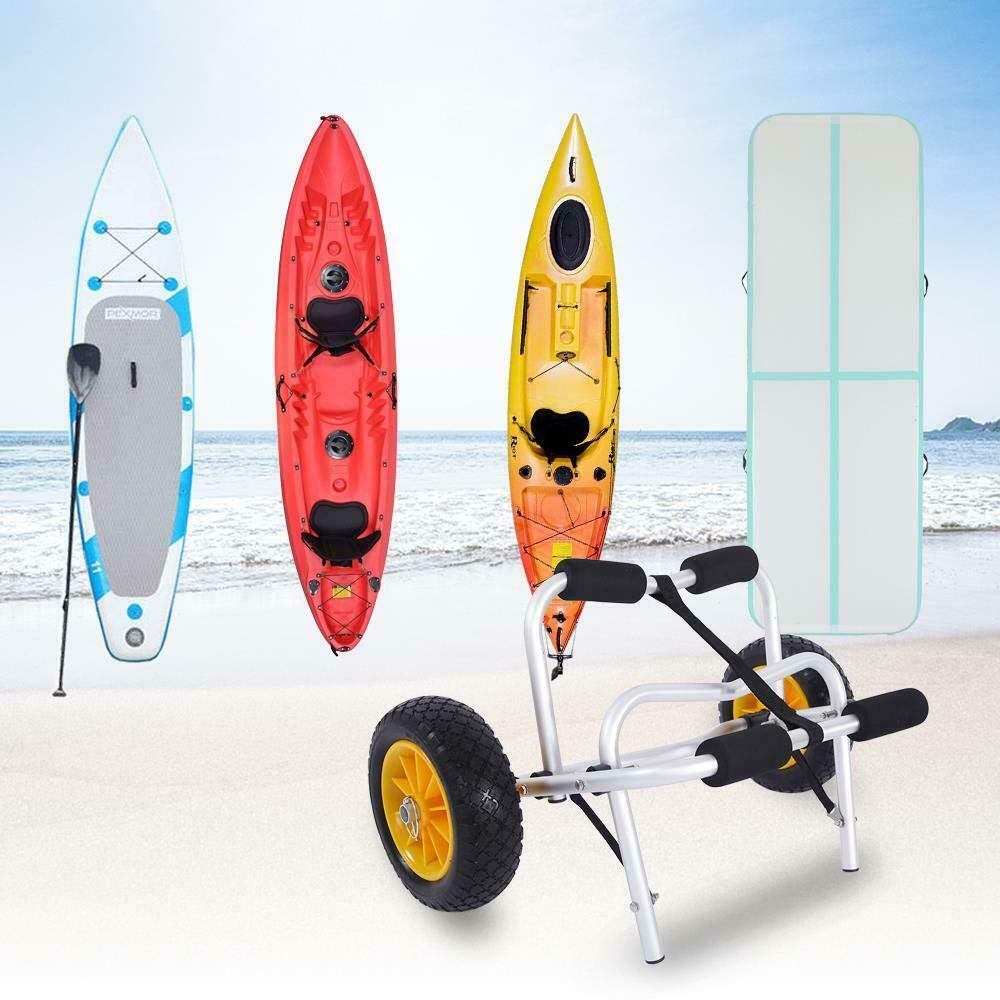 N-brand Carry Dolly Trailer Tote Trolley Transport Cart Wheel Fo Kayak Canoe Jon Boat US
