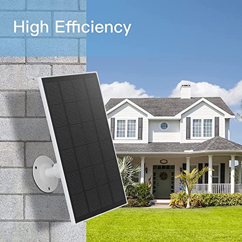 Solar Panel 5V 3W for Outdoor Solar Powered Security Camera,Waterproof Solar Panel with 3 Meter Micro USB Port Cable Compatible with Eufy Cam (2Pack)
