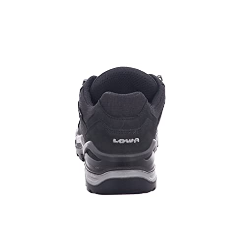 Lowa Mens Renegade GTX Lo Nubuck Leather Black Graphite Shoes 10.5 US
