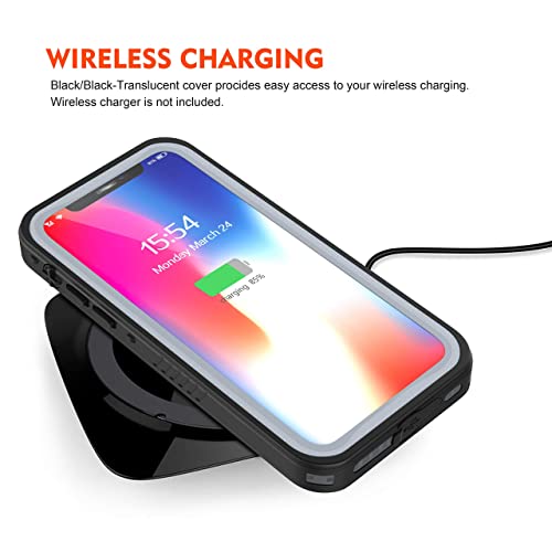 OUNNE iPhone X Case-iPhone Xs Case, Waterproof Dustproof Shockproof Case for iPhone X/Xs, Full Body Protection Cover with Built-in Screen Protector, iPhone X/Xs Waterproof Case