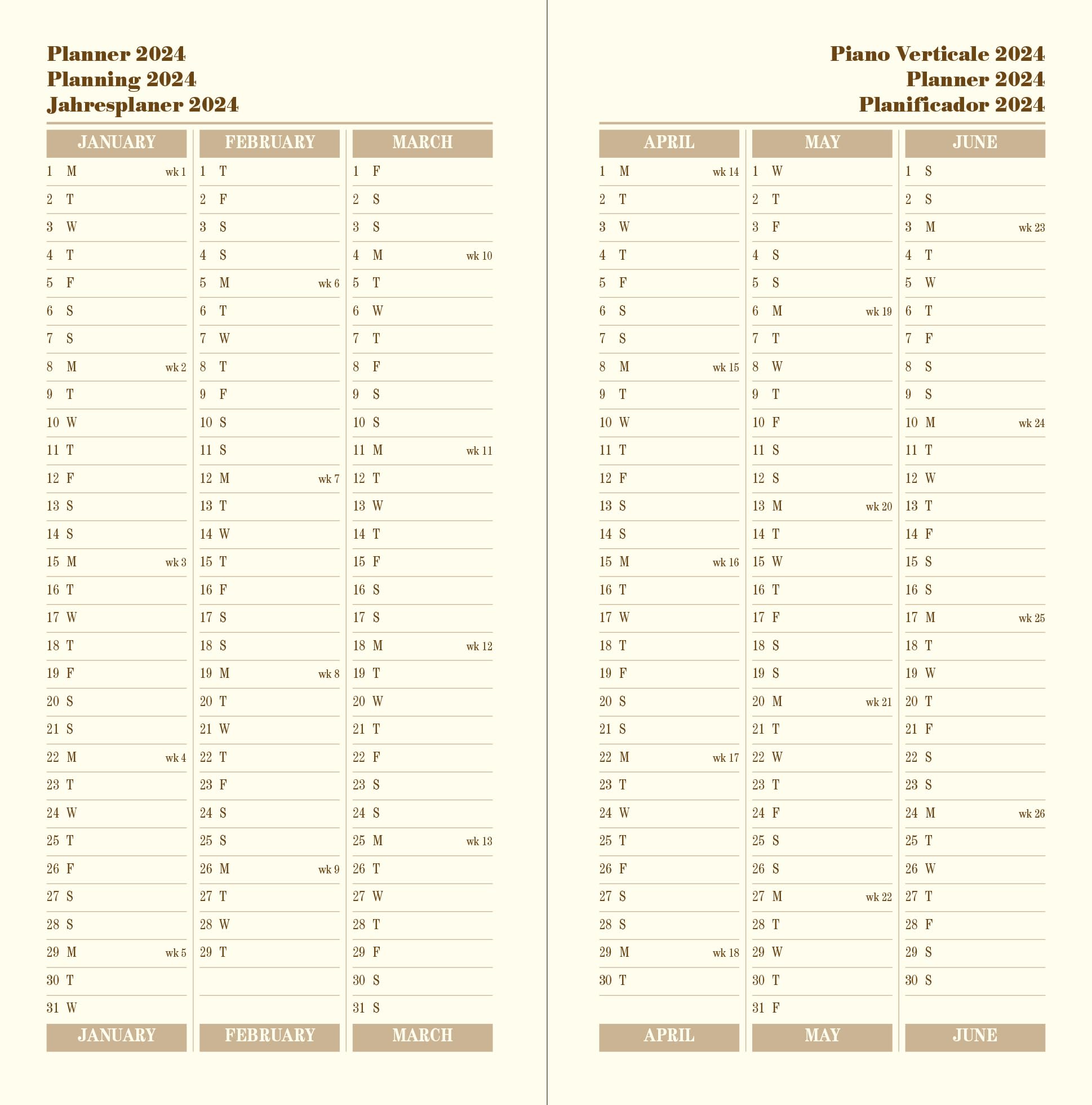 Letts Sovereign Slim week to view 2024 diary - black