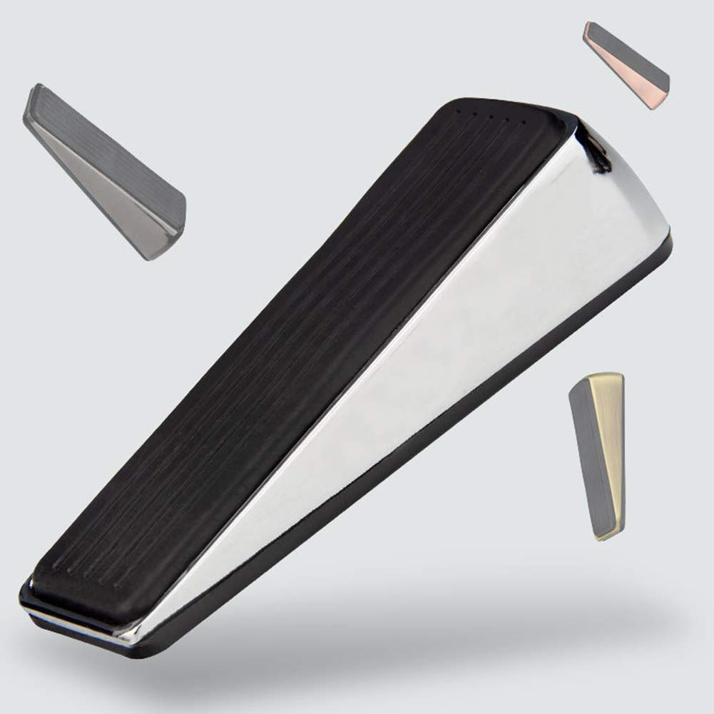 Metal Door Stop, Heavy Duty Door Stop, Anti-Scratch/Rust Wedge Stopper for Bottom of Door Rubber Heavy Doorstops Wedge Door Stoppers