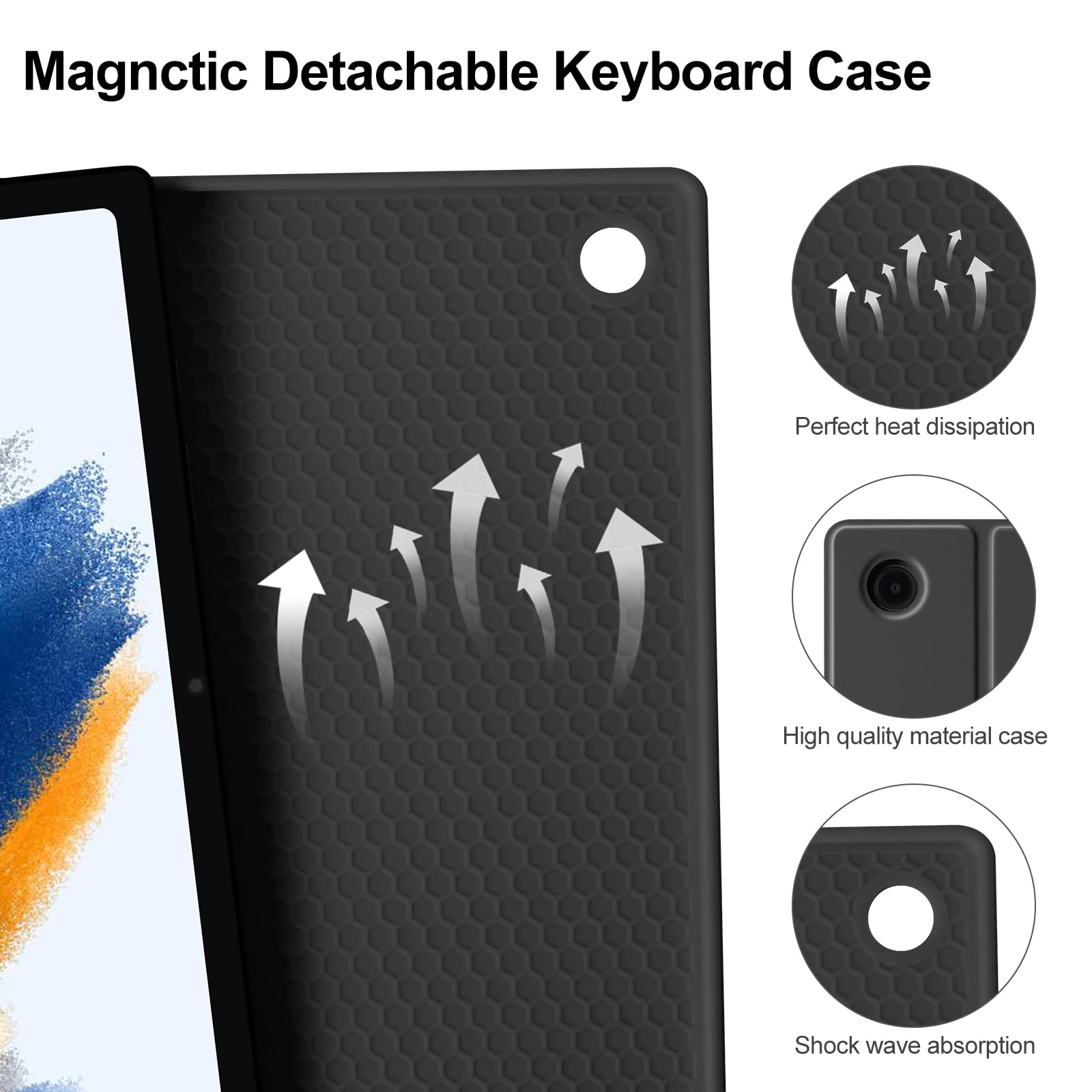 MORECOO i-Pad Keyboard Case for 9.7 6th Gen 2018