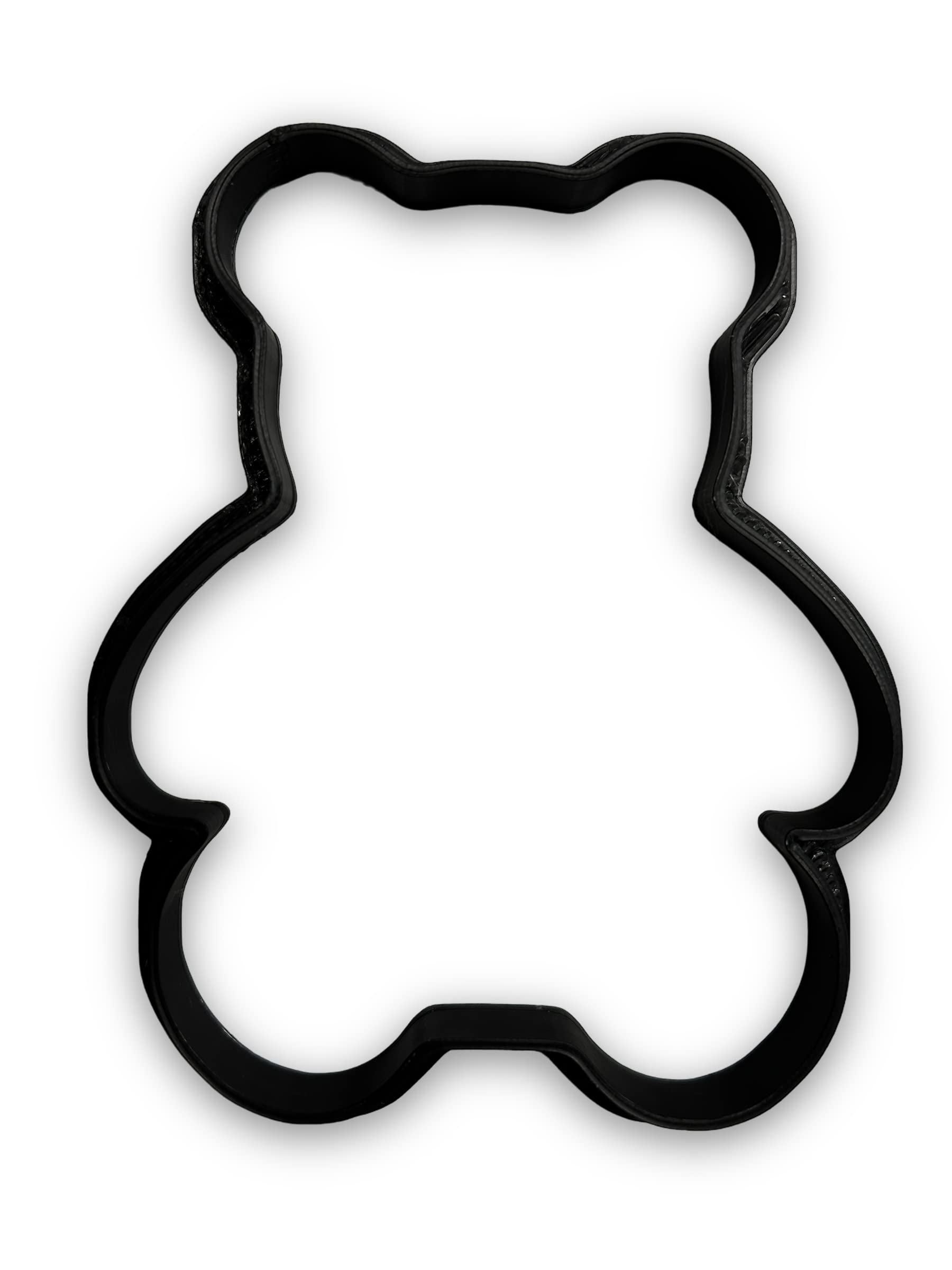 Teddy Bear Cookie Cutter with Easy to Push Design, for Baby Showers, Work Events, and Birthday Celebrations (4 inch)