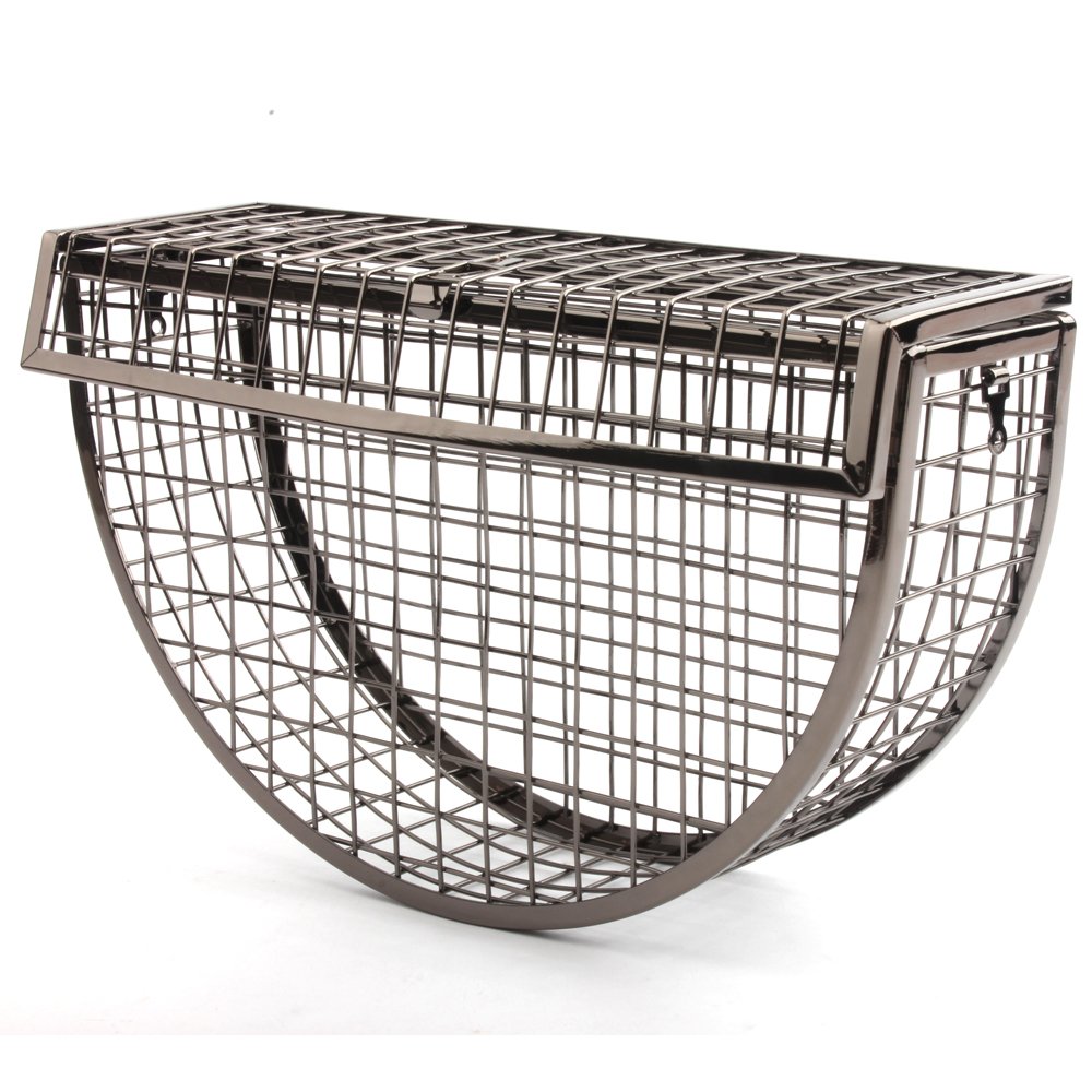 LETODE Women's Personality Features Semicircular Geometric Evening Bag Shoulder Horizontal Bag, Clutch Cage Bag (GUN 02)