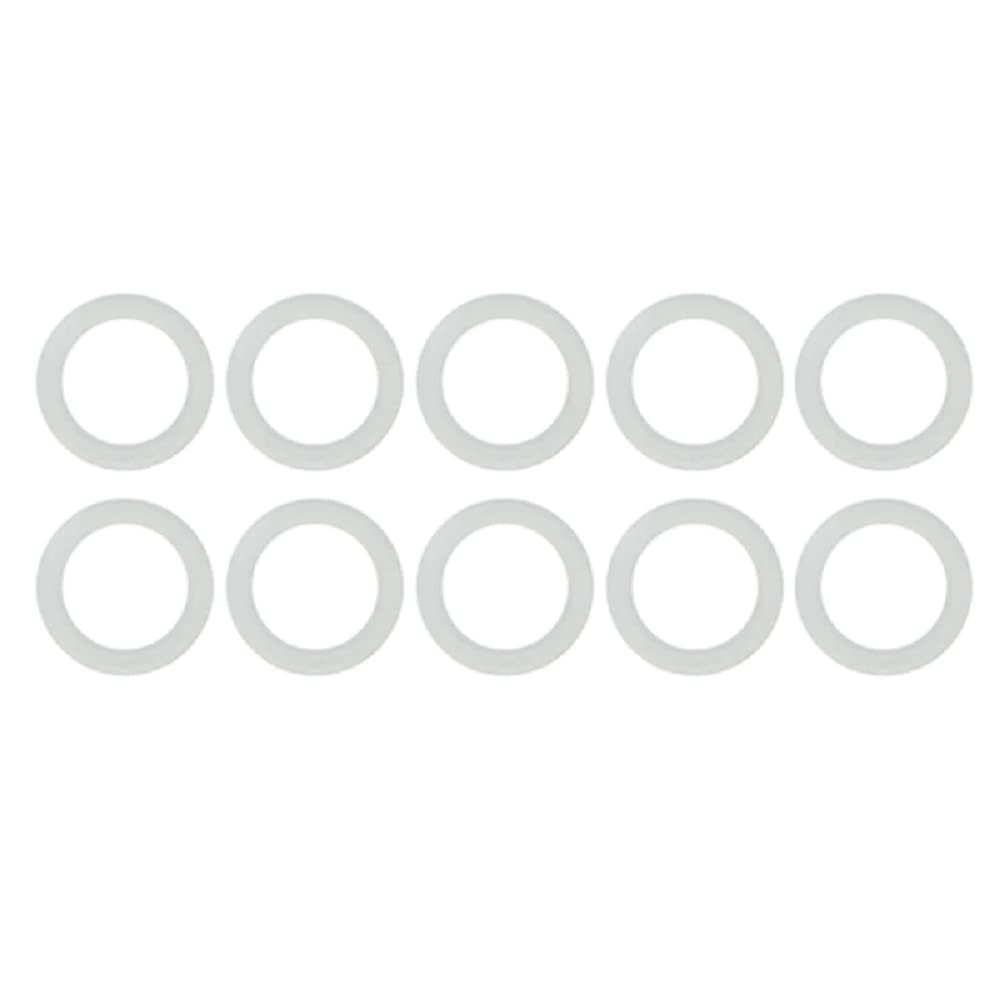 Pack of 10 Clear Silicone O-Rings (5mm (0.2"))