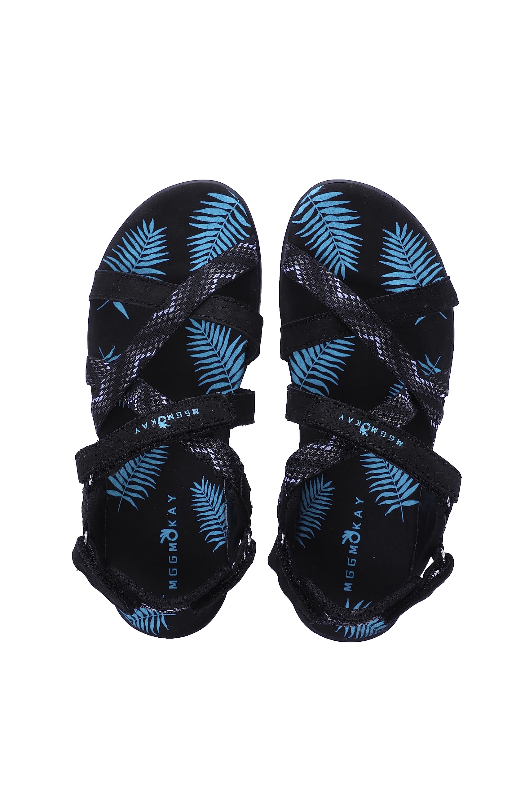 MGGMOKAY Womens Hiking Sandal Outdoor Sport Sandal with Arch Support for Beach Vacation Casual Camping,Black,8