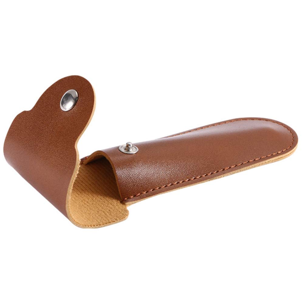 YOLLO Case Travel Holder Manual Double Edge Razors Container PU Leather Bag