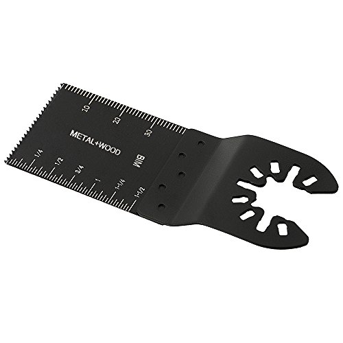 Littlegrass 50pcs Professional Bi-Metal Oscillating Saw Blades Universal Quick Release Multitool Tool Blade for Bosch Craftsman Dewalt Dremel Fein Multimaster TCH Makita Milwaukee, Black
