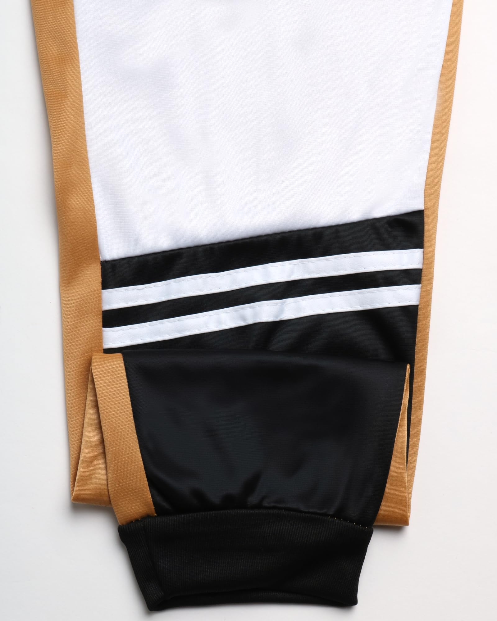 Quad Seven Boys' Tricot Jogger Set - 2 Piece Active Performance Zip-Up Tracksuit Set (Size: 4-18), Size 8-10, Black/White Legend