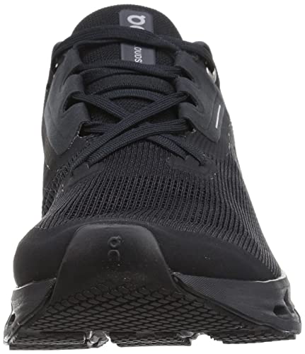 ON Running Cloudstratus Womens' Sneakers, All Black, 8