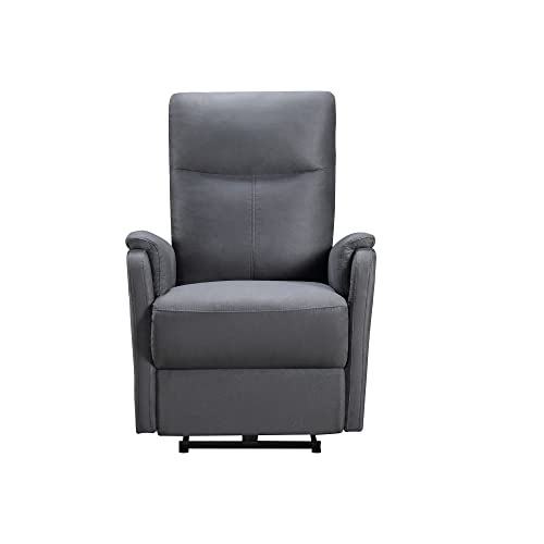 LIADTOP Electric Power, Fabric Single Sofa Recliner Function,Ergonomic Lounge Chair, Home Theater Seating with USB Charge Port for Small Room,Grey