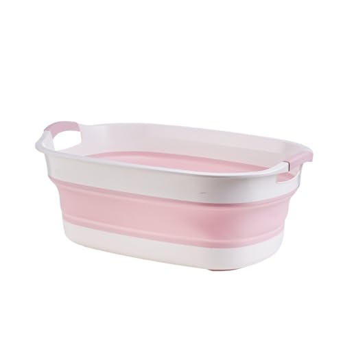 ZAJSSS Pet Bathtub with Water Drain Plug Foldable Bathtub for Puppy Small Dogs Cats Pet Shower Basin Portable Space Saving Design Grey