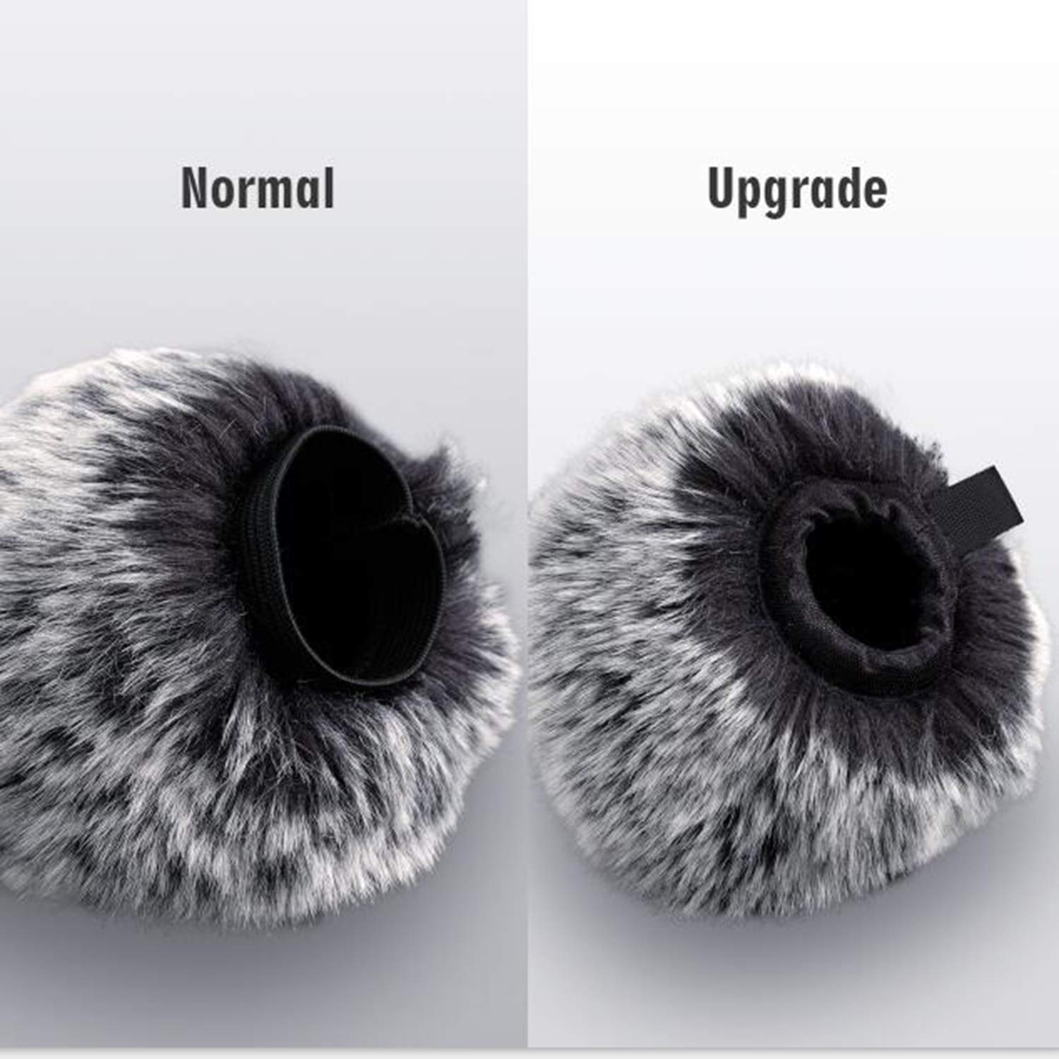 Mic Windscreen Cover Pop Filter Compatible with Blue Yeti Nano,ChromLives Furry Windscreen Cover + Mic Foam Wind Cover Compatible with Yeti Nano (Furry & Foam Combo 2Pack)