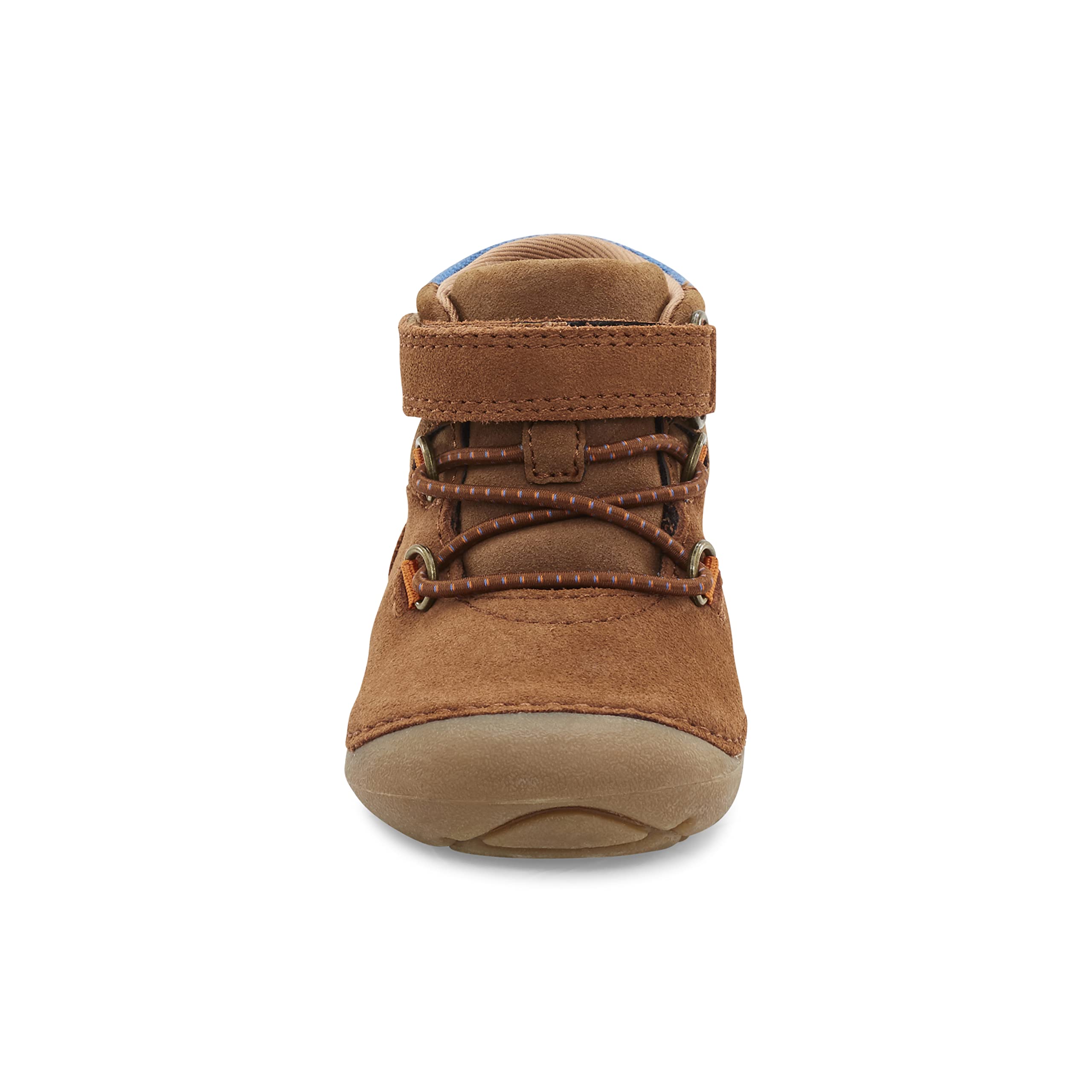 Stride Rite Baby Boys SM Russell First Walker Shoe, Brown, 4.5 Wide Infant