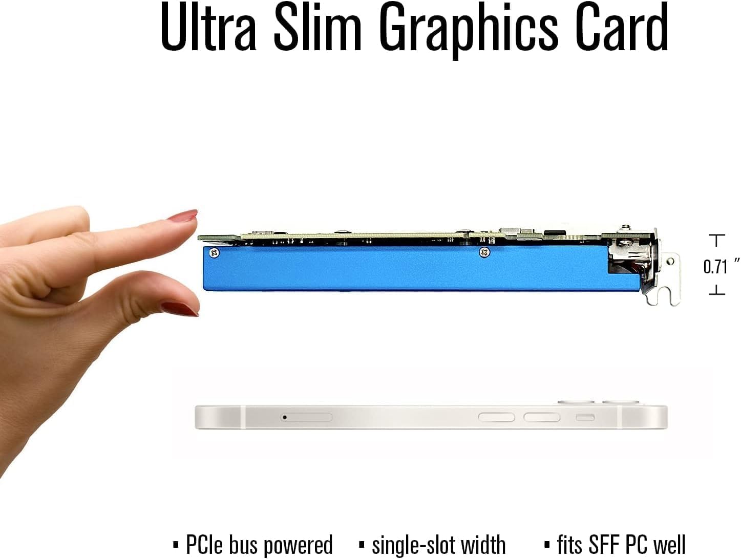 SRhonyra Graphics Card GeForce GTX 1650 LP 4GB GDDR5 Low Profile DP HDMI Multi-Screen Board 128Bit Computer Video Card GPU Super Compact Multi-Display