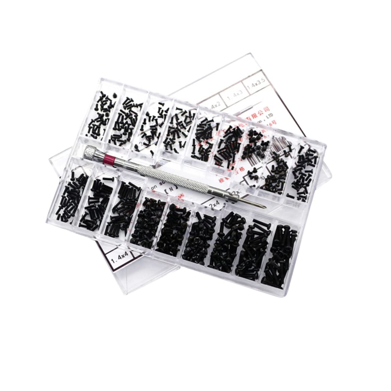 VILLCASE 18 Computers laptops Computer Laptop Carbon Steel Screws Laptop Screws Assortment kit Computer Screw Small Screws Laptop Screw kit countersunk Screw Round Head Combination