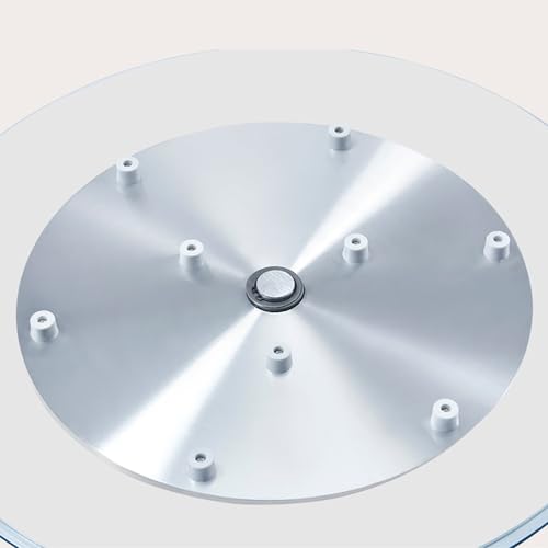 MAGILL Lazy Susan Tempered Glass Turntable Clear Rotating Serving Plate - 24/28/32inch Round Tabletop Rotating Tray Silent & Smooth Easy to Share Food (Color : Clear, Size : 90cm/36in)