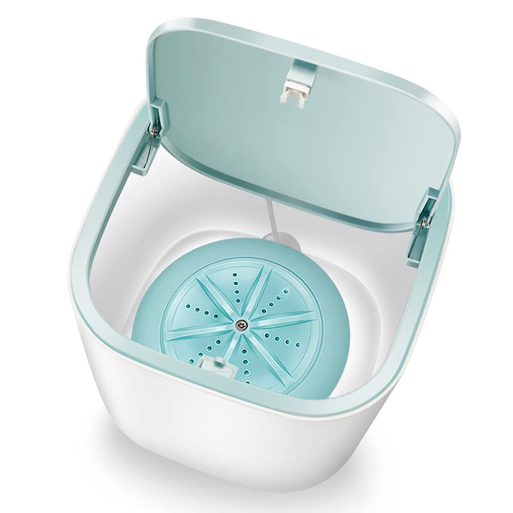 mewmewcat Mini Washing Machine Laundry Barrel Washer Underwear Socks Washer Portable Rotating Ultrasonic Washer Convenient for Home Dormitory