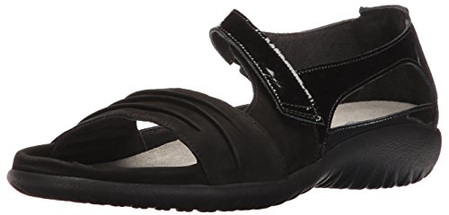 NAOT Women's Papaki Sandal Black Patent Lthr Combo 5-5.5 M US