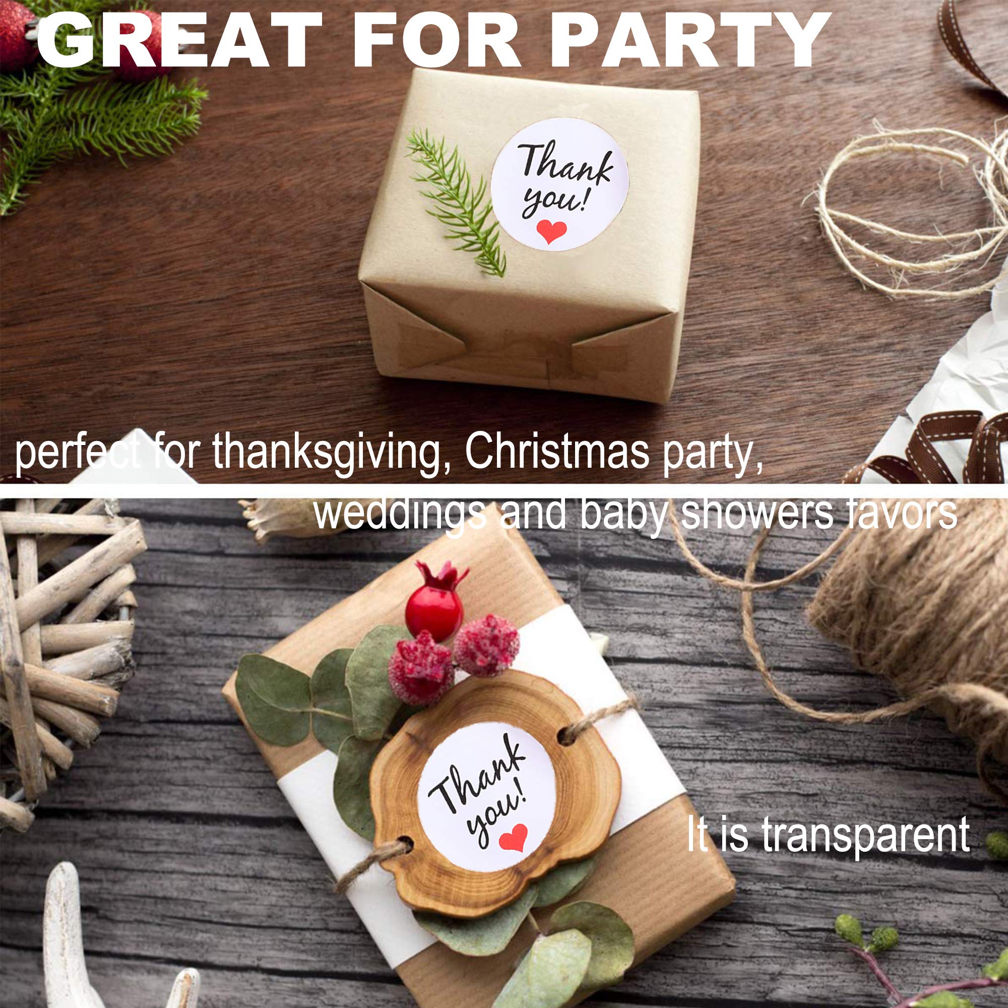 Mr-Label 300 Pcs of Circle Sealing Sticker – Thank You Sticker/Thank You Adhesive Label for Card| Envelope|Gift| Product (White)