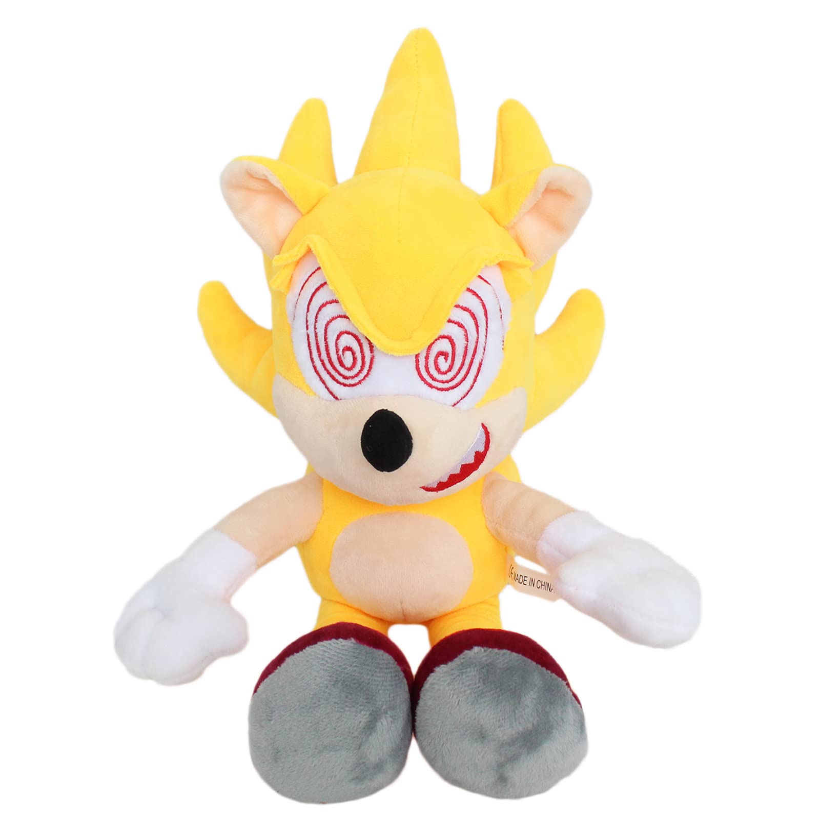 SODOSAY 14.6" Sonic Plush, Fleetway Super Sonic Plush Toy for Fans Gold Sonic Plush Figure Collectible