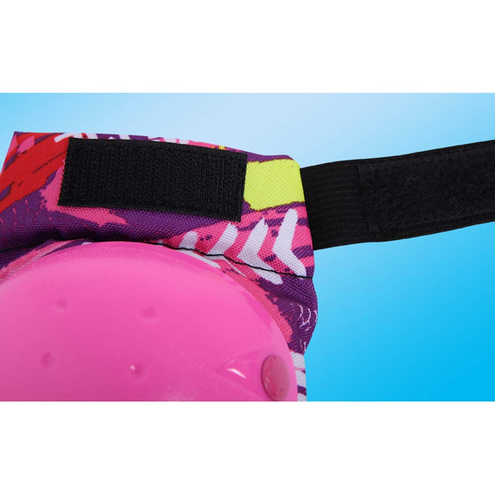 Luiryare Kids Protective Gear Set Knee Pads Elbow Pads Wrist Guards 3-Layer Thickening Adjustable Strap Saver Series for Skateboard Cycling Roller Skating Scooter (Blue, 6pcs)