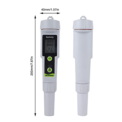YEmirth Digital Salinity Tester for Salt Water, Salinity Meter Digital PenType Salinity Tester for Seawater Salt Water Swimming Pool