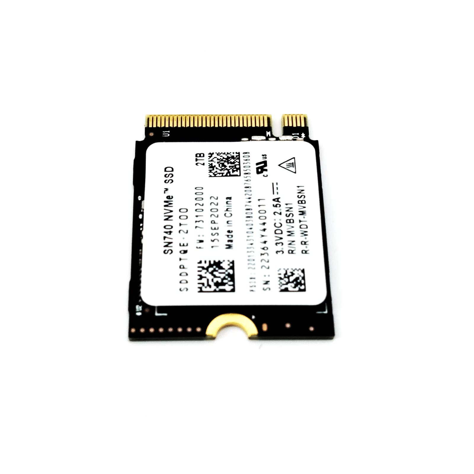 Yassdwbn SN740 m.2 2230 SSD 2TB NVMe PCIe for Steam Deck Surface pro9,for ROG Flow