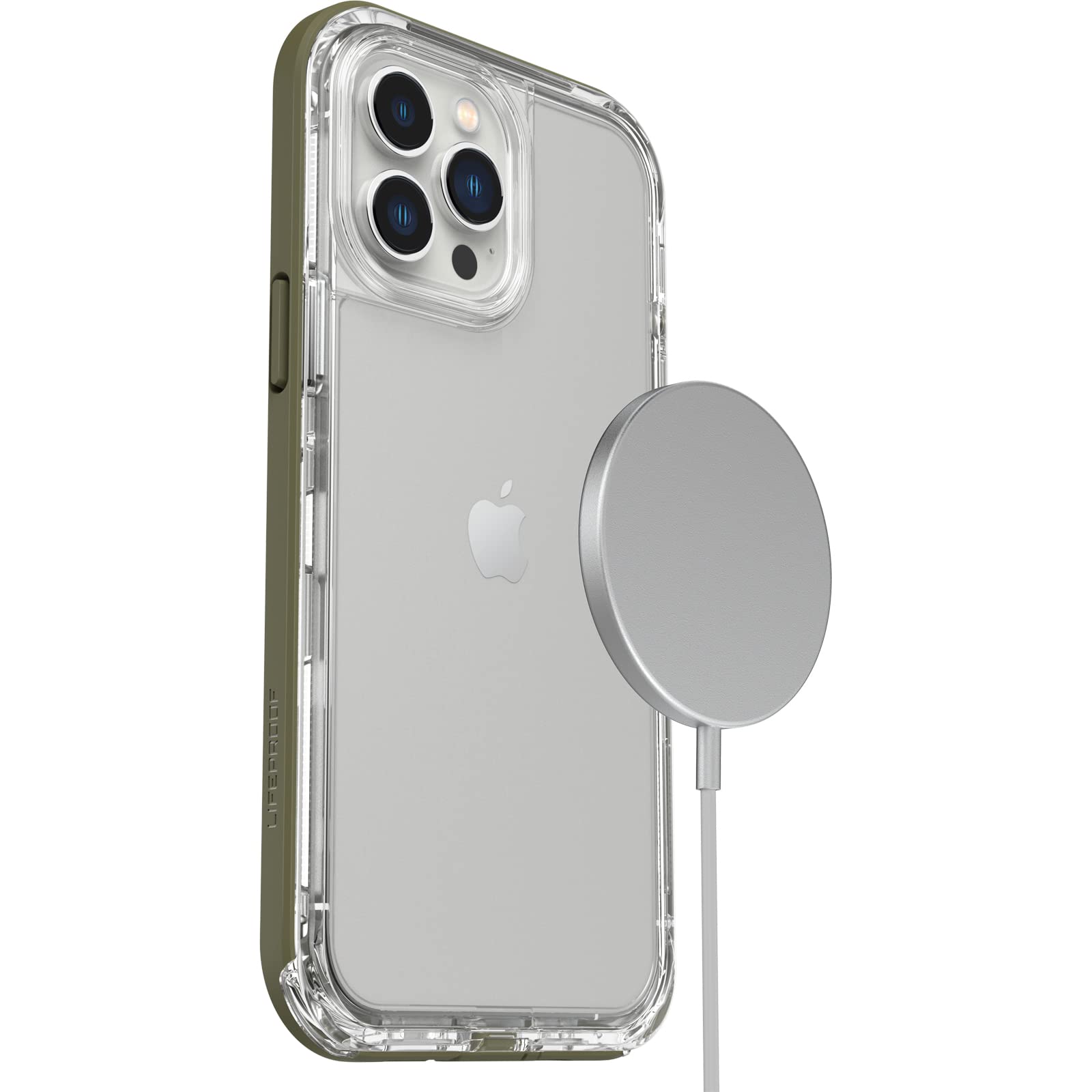LifeProof for Apple iPhone 13 Pro Max/iPhone 12 Pro Max, Slim DropProof, DustProof and Snowproof Case, Next Series, Clear/Green