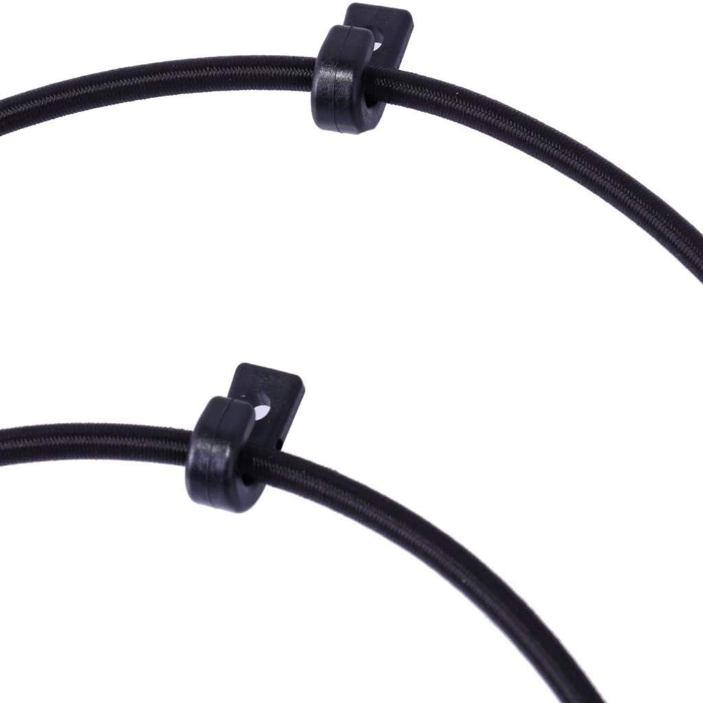 LFDecor 2 Pieces Black Bungee Paddle Holder Bungee Cord Replacement Suit for Marine Fishing Boat Kayak