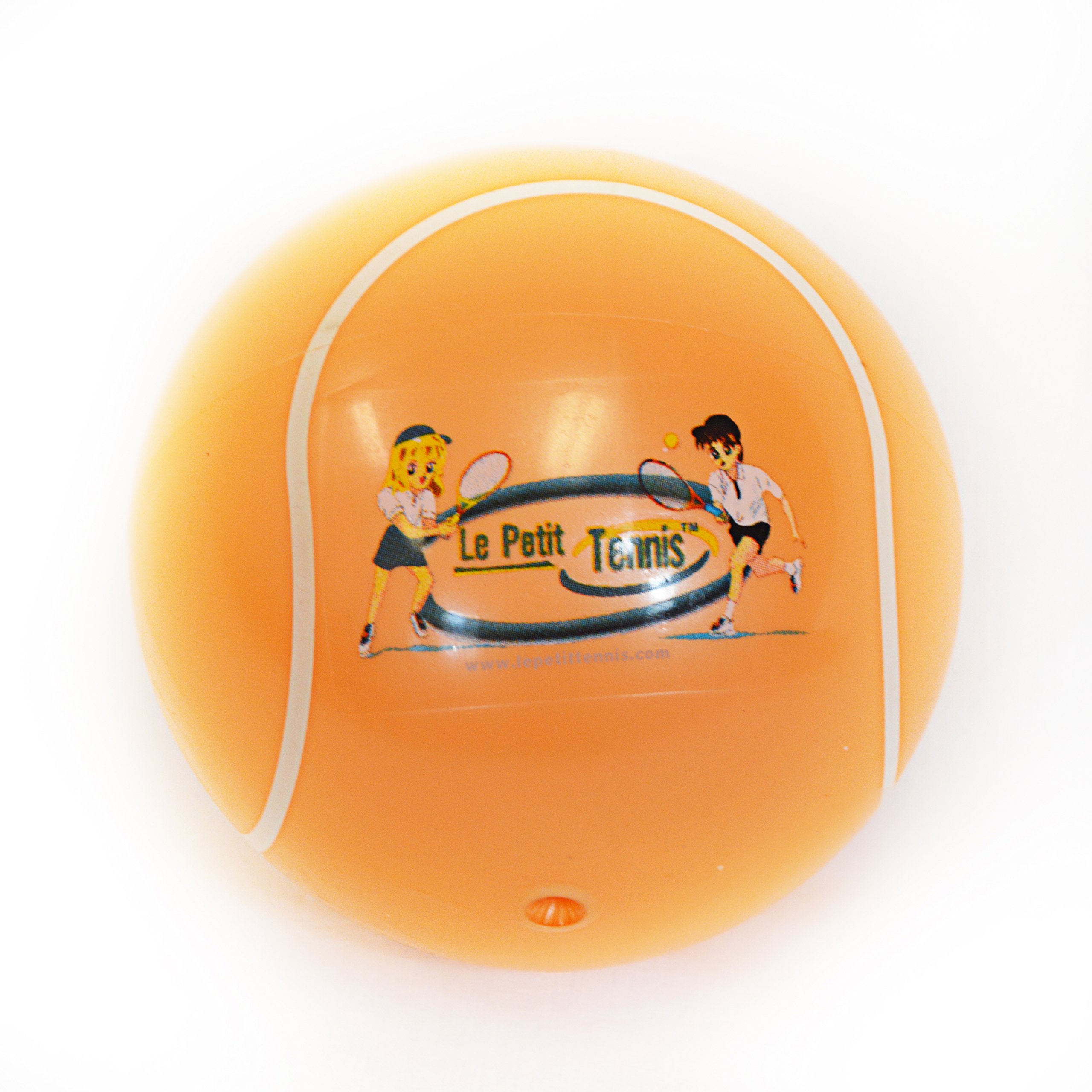 Le Petit Tennis - My First Tennis Ball - 2 Pack -White 8" Inflatable Tennis Ball + Handy Pump for Ages 2-3-4-5-6