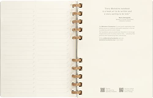 Moleskine Spiral 12 Month 2023 Solar Year Planner, Hard Cover, XXL (8.25" X 11.75"), Smoke