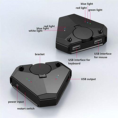 ShapeE USB Gaming Keyboard Mouse Converter Plug and Play Bluetooth 5.0 Adapter Mobile Gamepad Controller for iOS Android Phone