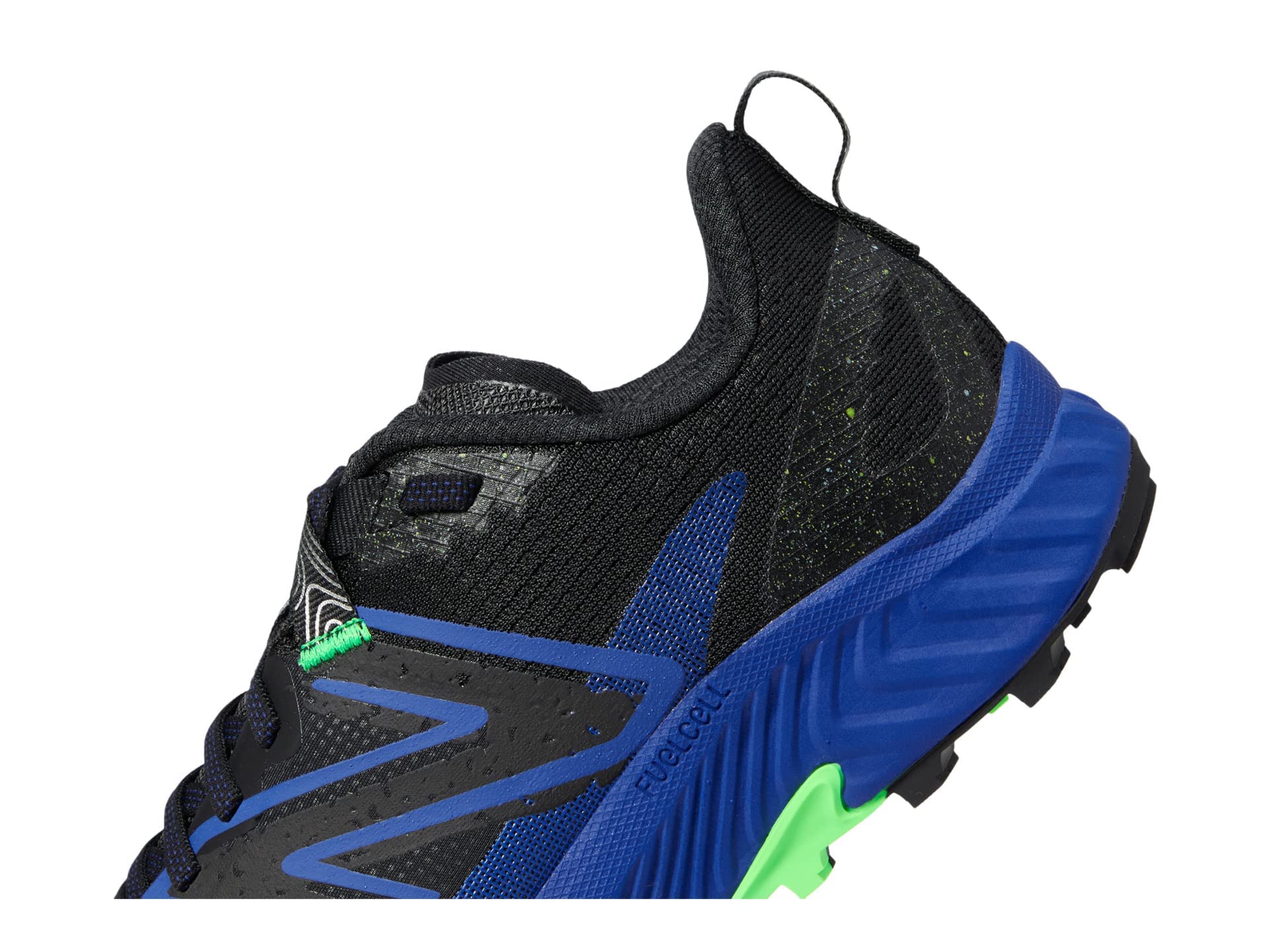 New Balance Men's FuelCell Summit Unknown V3 Trail Running Shoe, Infinity Blue/Black/Vibrant Spring, 11.5