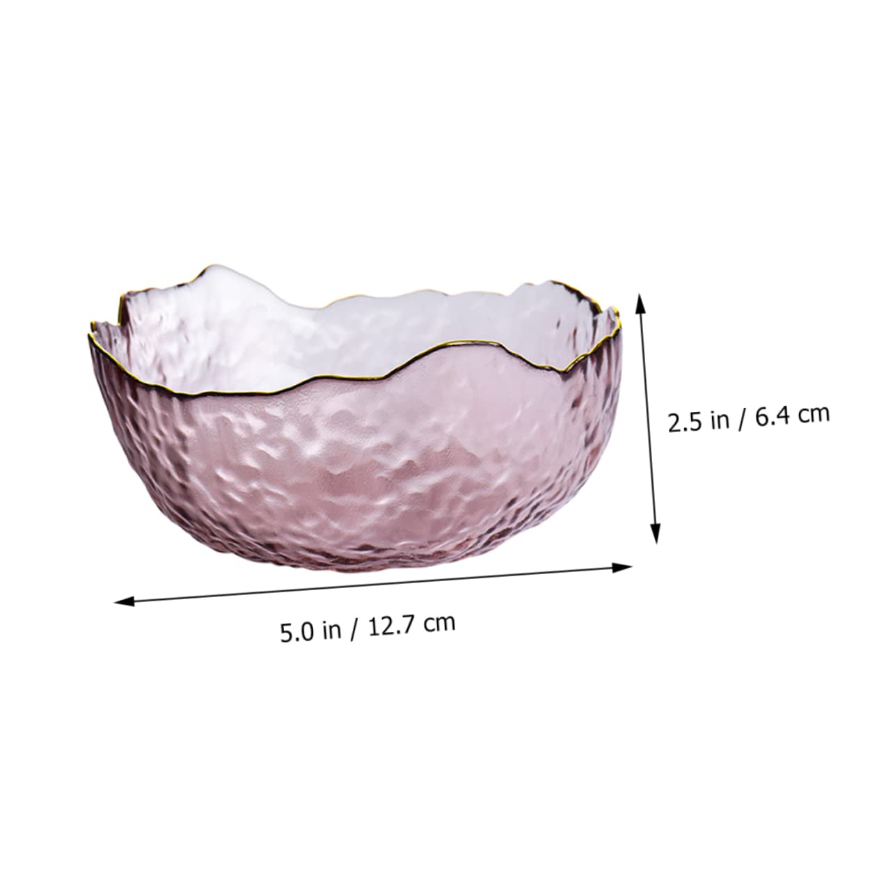 PRETYZOOM 1pc Salad Bowl Clear Container Candy Dishes Decorative Candy Bowls Decorative Pasta Bowls Glass Salad Bowl Glass Prep Bowl Fruit Bowl Mixing Bowl Noodle Bowl Purple Ramen Bowl Mini