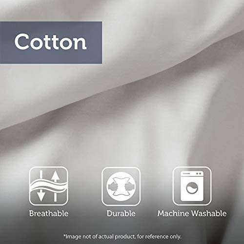 Madison Park Comforter Set-Textured Luxury Design All Season Down Alternative Bedding, Matching Sham, Decorative Pillows, King (104 in x 92 in), Delancey, Cotton Ruched White, 4 Piece