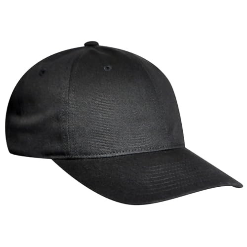 Kangol Cotton Adjustable Baseball Hat for Women and Men, One Size Fits Most, Black