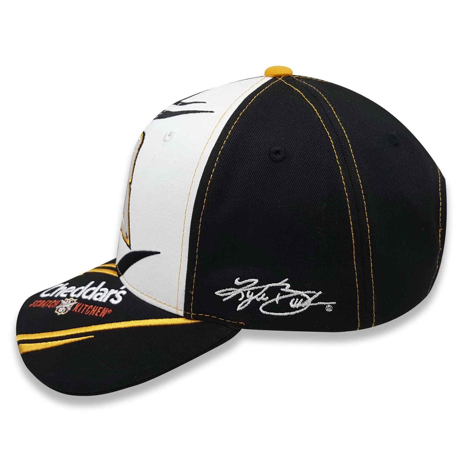 Kyle Busch Cheddars #8 NASCAR 2023 Element Sponsor Adjustable White and Black Hat