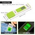 Zerodis Horticulture Garden Entertainment, Tds Ec Seawater Tester Multifunction Water Quality Tester with Backlight C-100 5 in 1 Salinity