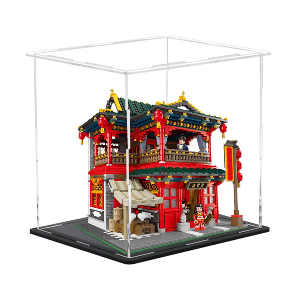 Self-Assembly 29.1" Tall Acrylic Display Case for 1000%,Deluxe Dustproof Showcase,Countertop Box for Pop Figures Collectibles Toy,Need Remove Protective Film (14.9x10.6x29.5 inch;38x27x75 cm)