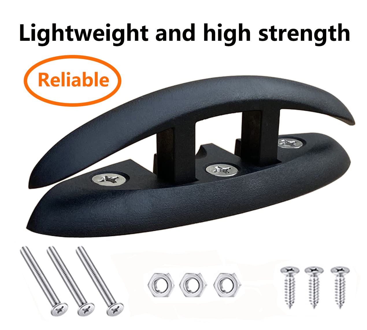 Lsahyong 2 Pack 5" Folding Flip Up Cleat Dock Deck Boat Marine Kayak Hardware Line Rope Mooring Cleat Accessories