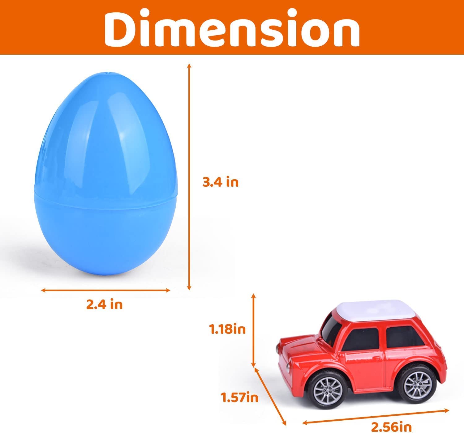 SULOLI 12 PCs Easter Eggs Prefilled with Pull Back Cars Toy Vehicles for Easter Party Favors, Easter Basket Stuffers, Easter Egg Fillers, Goodie Bags Fillers, Classroom Prizes, Pinata Fillers