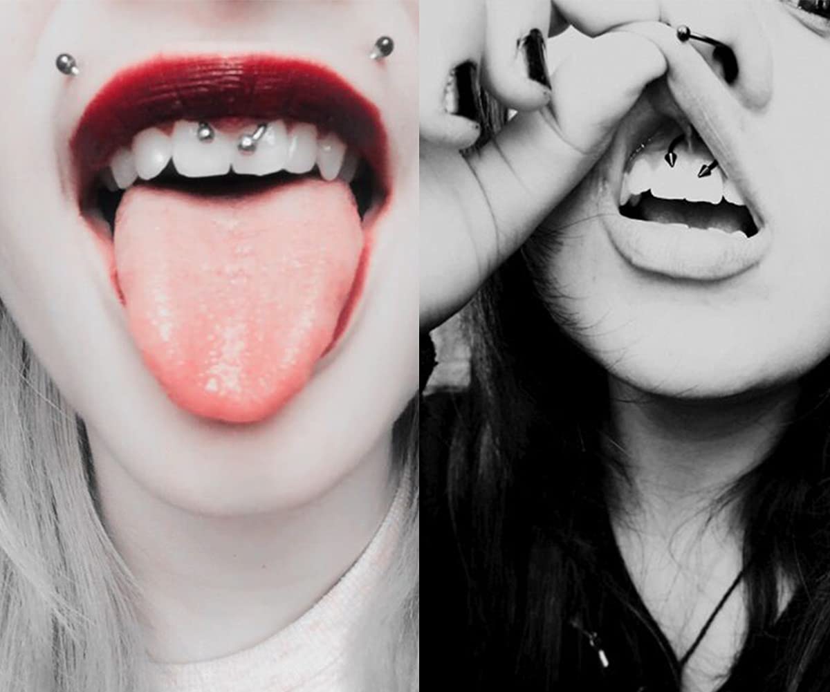 MODRSA Fangs Vampire Teeth Vampire Fangs Canine Teeth Tiger Teeth Nail for Halloween Costume Party