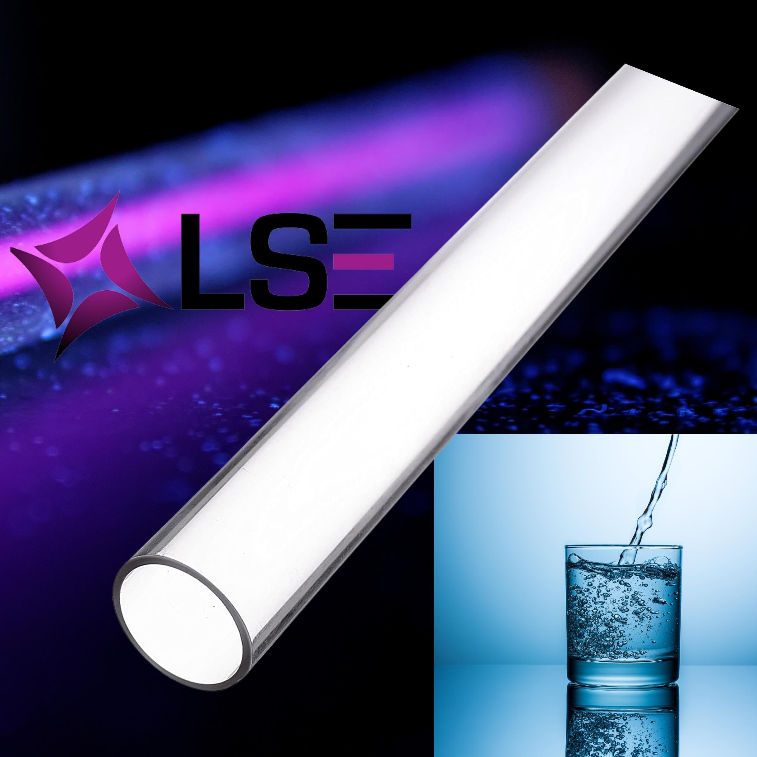 LSE Lighting Quartz Sleeve Replacement for ATS6-211 ATS1-805 UV Bulb | Designed and Made in USA