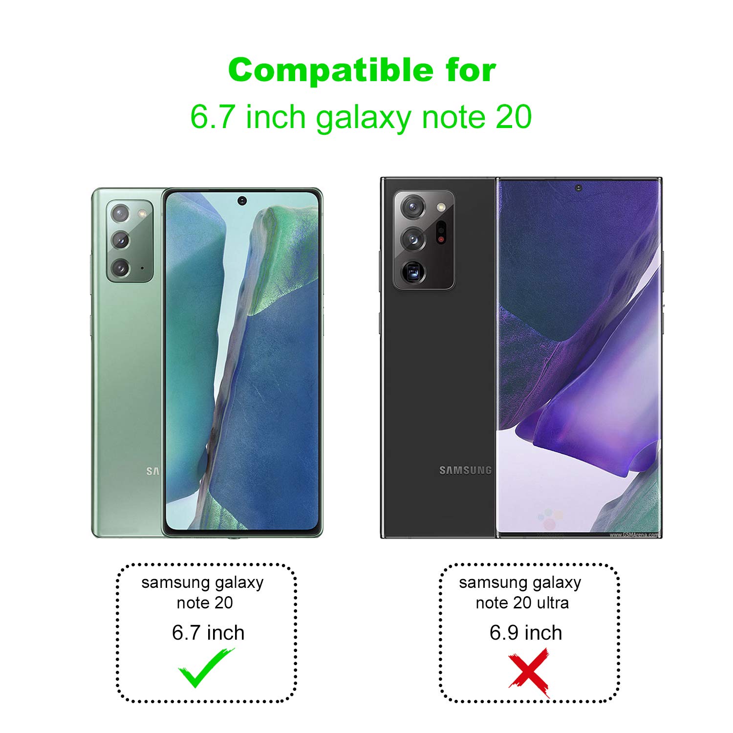 Migeec Compatible with Samsung Galaxy Note 20 Case - Clear Soft TPU Bumper [Shock-Absorbing] Full Protection Phone Case for Samsung Galaxy Note 20, Crystal Clear