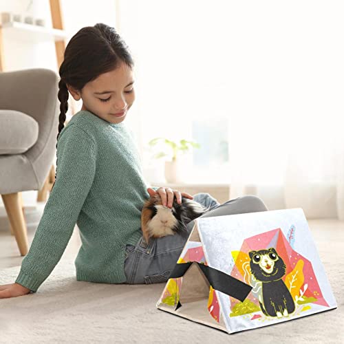 Y-DSIWX Guinea Pig Hideout Cozy Hamster House Cave for Bunny Chinchilla Hedgehog Small Animal Cat Cute