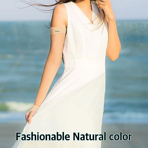 Nutriadvisor Dalot Skin color Natural Sun Protection Arm Sleeves for Women Men (Right Hand Glove)