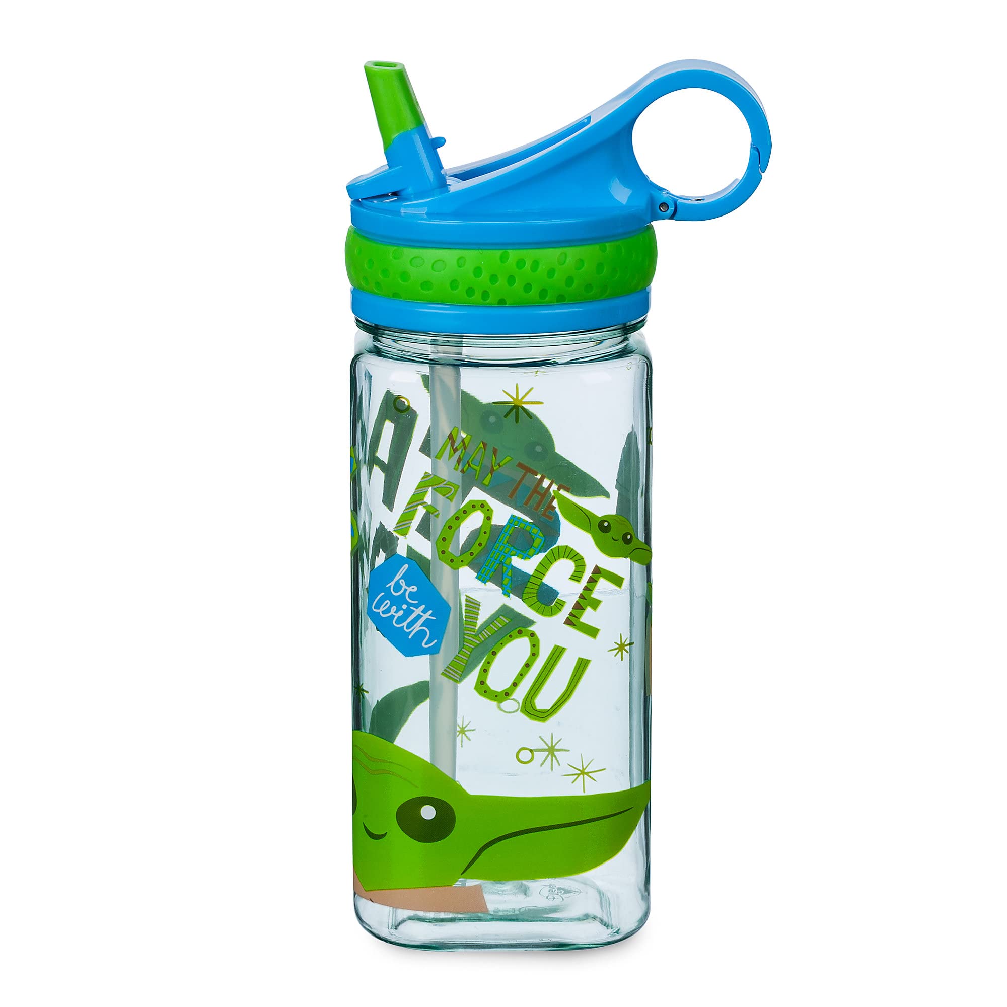 STAR WARS Grogu Water Bottle with Built-In Straw - The Mandalorian